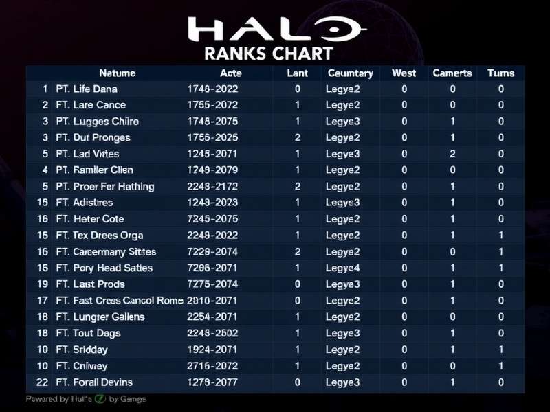 Halo Infinite Ranks Chart - Halo Infinite
